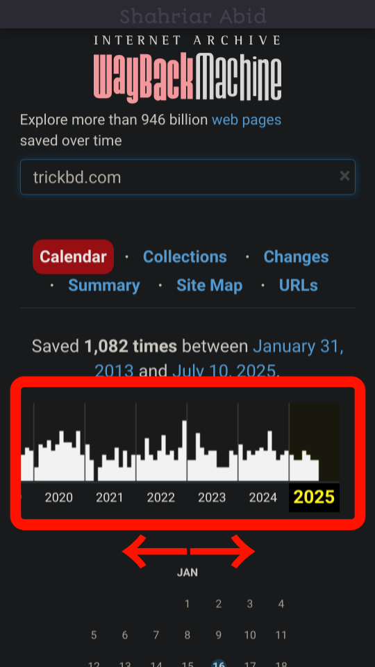 ইন্টারনেটের টাইম ট্রাভেল হ্যাকস – যেকোনো ওয়েবসাইটের পুরোনো রূপ দেখার নিঞ্জা টেকনিক - Trickbd.com