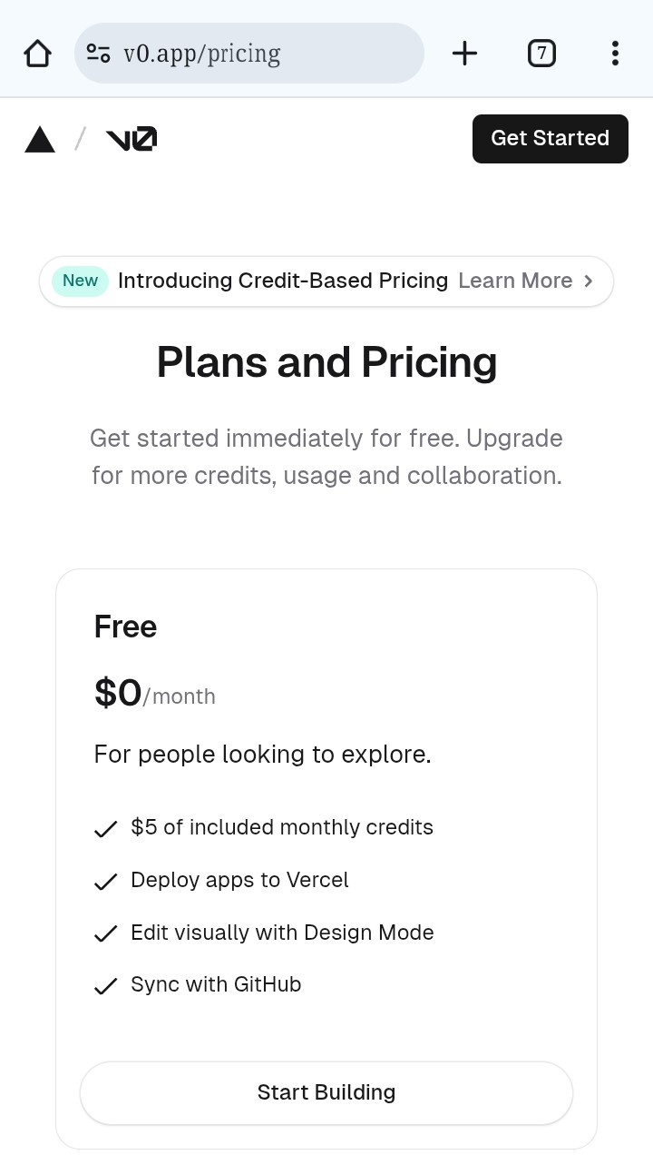 v0.app আনলিমিডেট ক্রেডিট নিন ফ্রীতে আর আনলিমিডেট Ai ওয়েবসাইট বানান ...
