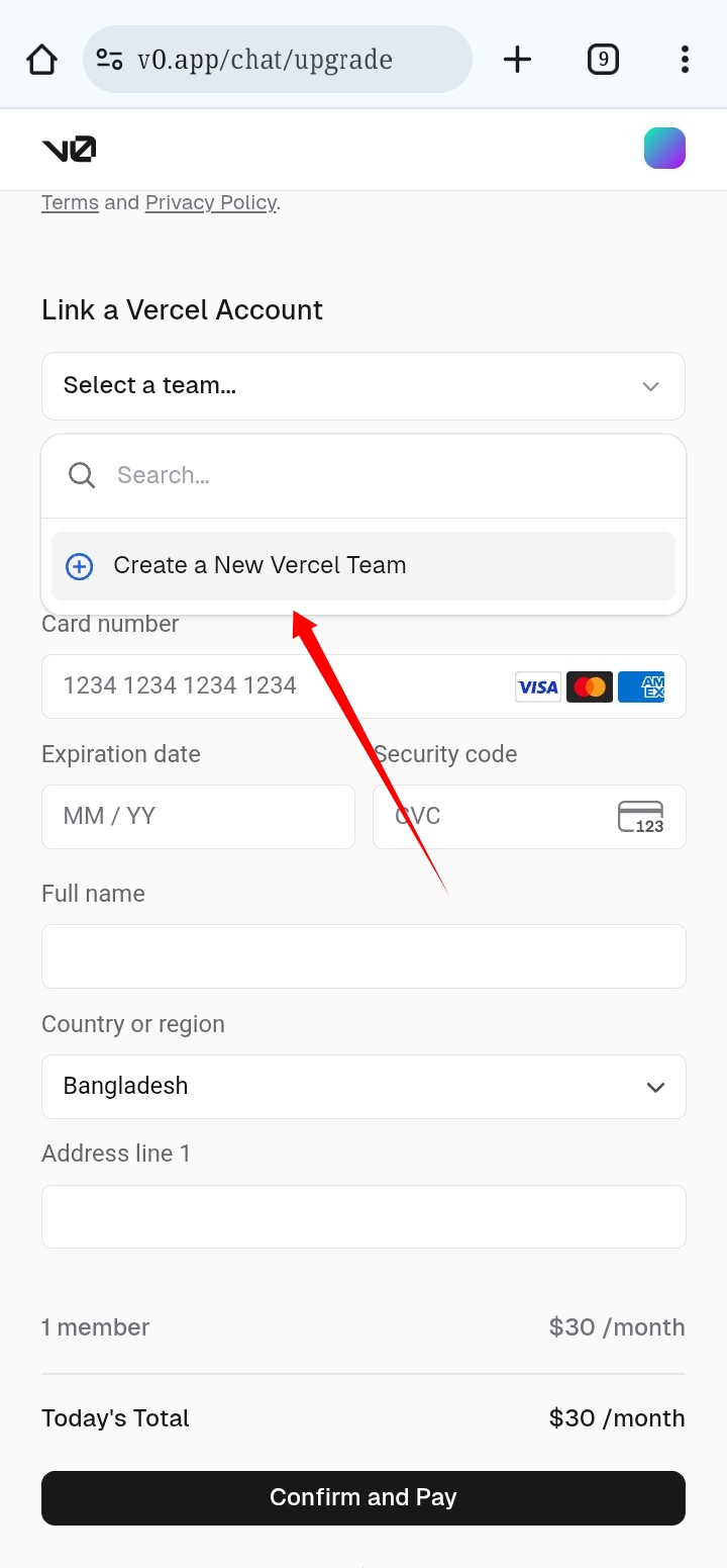 v0.app আনলিমিডেট ক্রেডিট নিন ফ্রীতে আর আনলিমিডেট Ai ওয়েবসাইট বানান! [Bin Method] - Trickbd.com