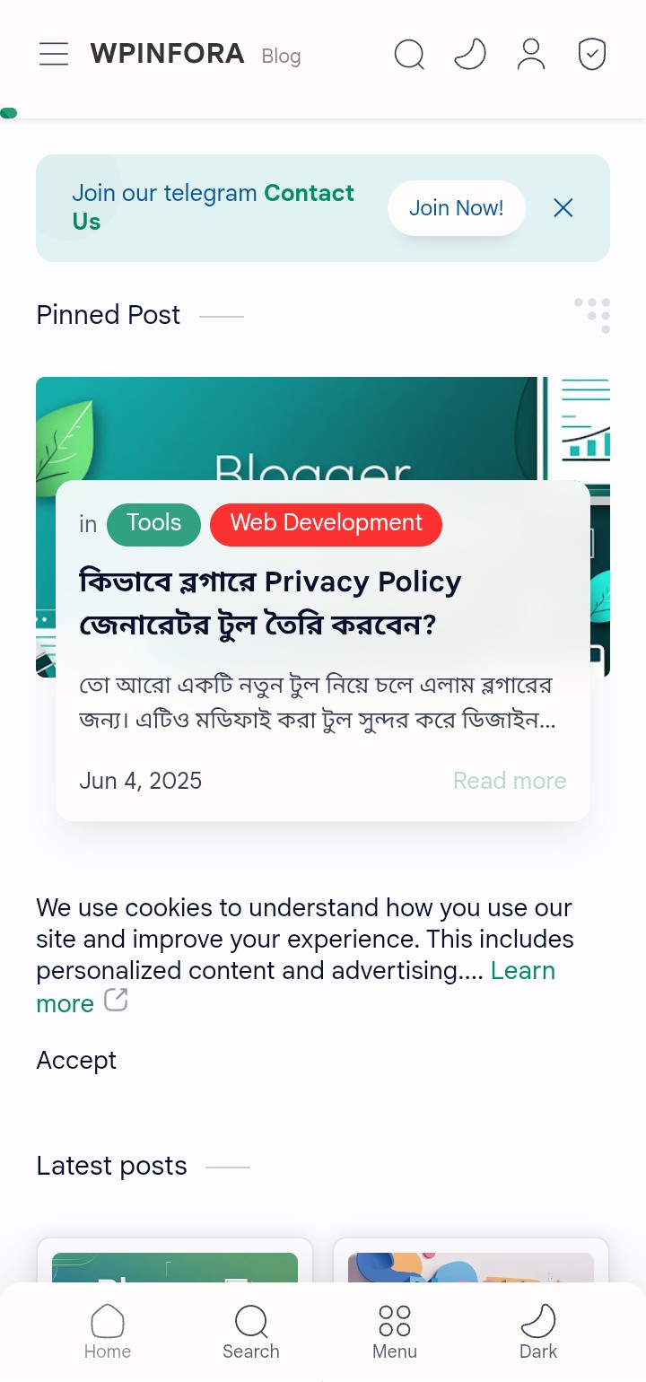 Wpinfora Blogger Premium থিম ফ্রীতে নিয়ে নিন! - Trickbd.com