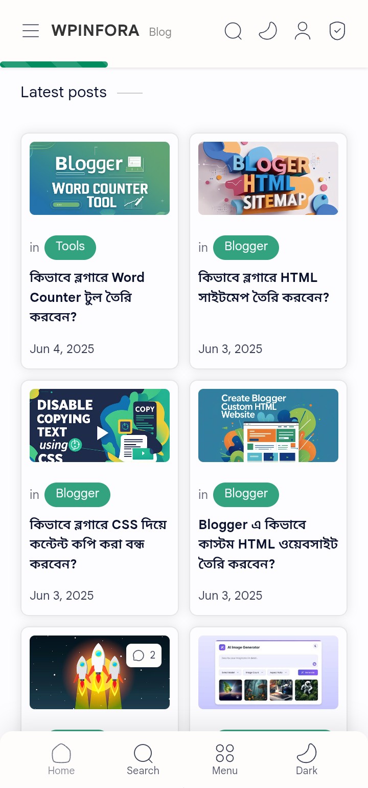 Wpinfora Blogger Premium থিম ফ্রীতে নিয়ে নিন! - Trickbd.com