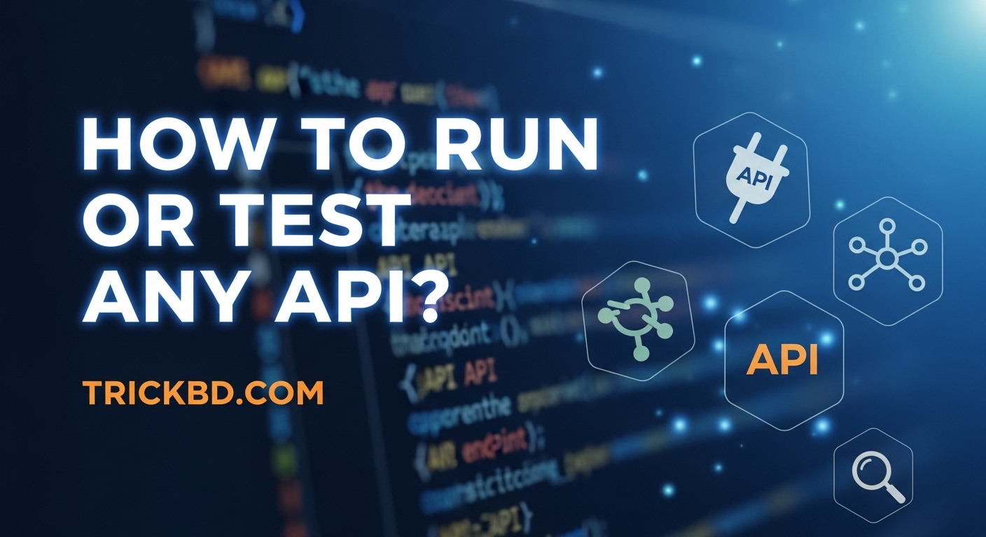 কোনো API থাকলে সেটাকে Run অথবা টেস্ট করবেন কিভাবে? [Beginner only ...