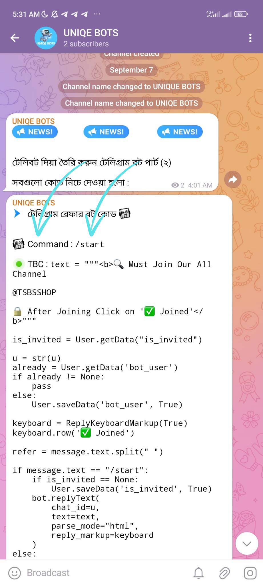 টেলিবট দিয়ে তৈরি করুন টেলিগ্রাম বট (পার্ট 2) - Trickbd.com