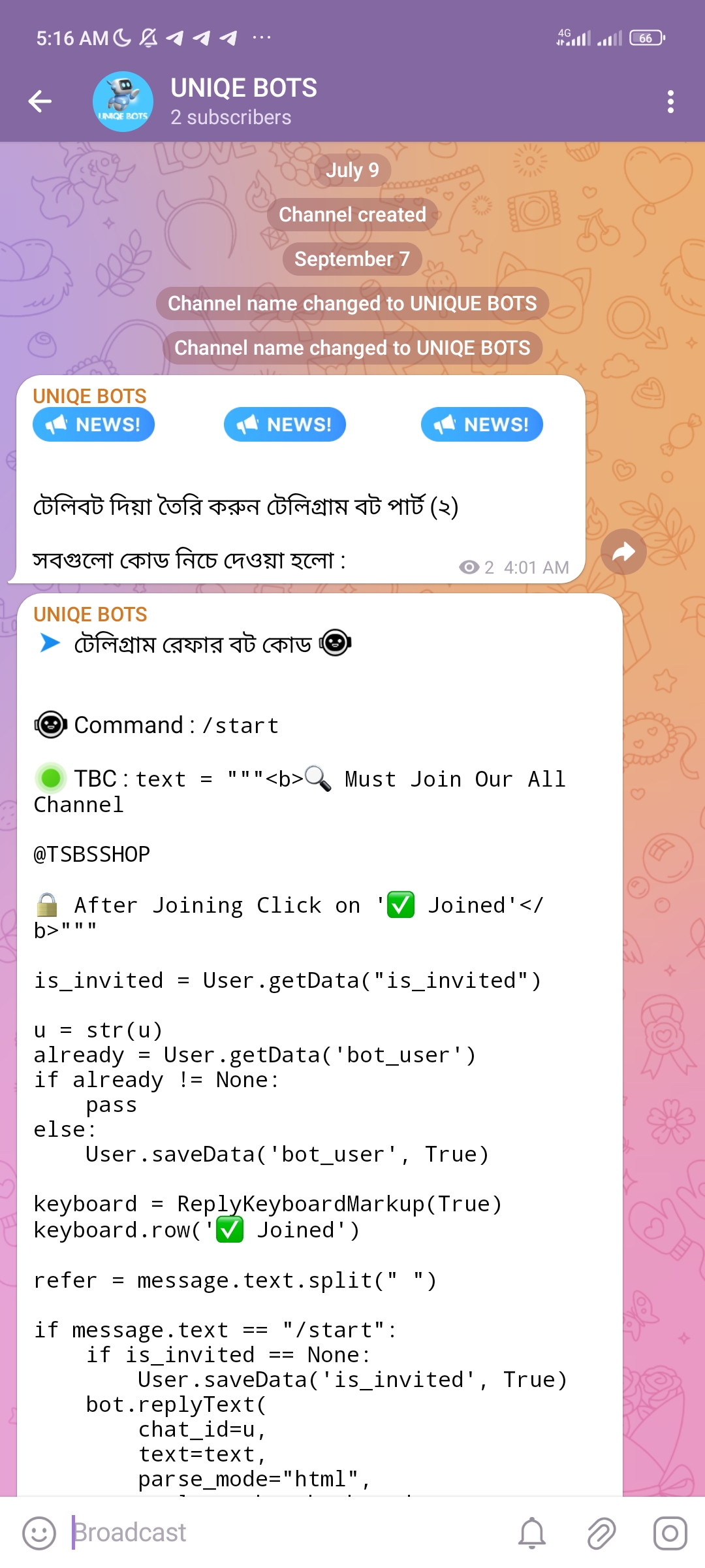 টেলিবট দিয়ে তৈরি করুন টেলিগ্রাম বট (পার্ট 2) - Trickbd.com