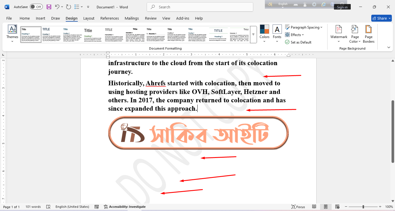 🚀🖥️ Microsoft Word এ Document এর মধ্যে Watermark Add করা ও Watermark Remove করার নিয়ম 📝🔥 ...