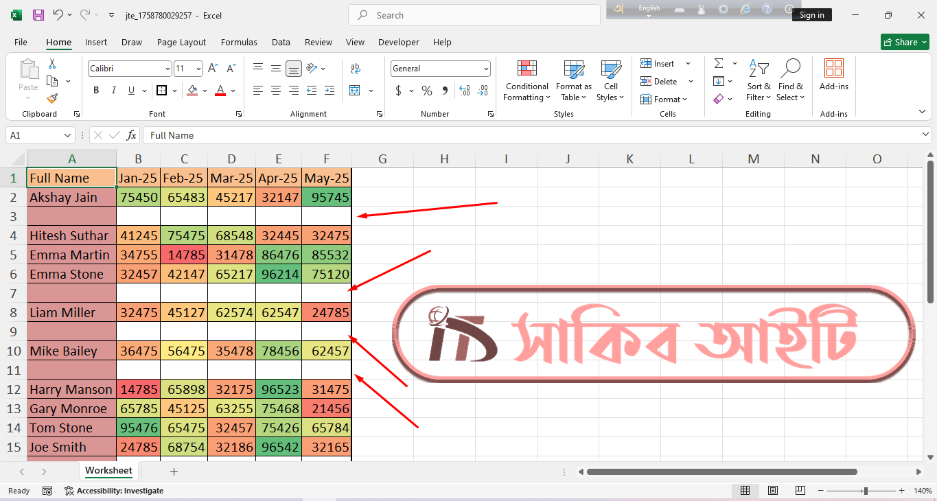 🚀📜 Microsoft Excel এ একাধিক Blank Rows এক ক্লিকে Delete করার সহজ নিয়ম ...