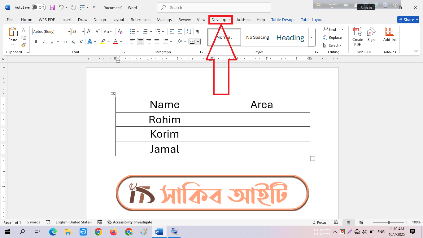 💡🔥 Microsoft Word এর টেবিলে ড্রপডাউন লিস্ট তৈরির সম্পূর্ণ গাইড 📄🚀 - Trickbd.com