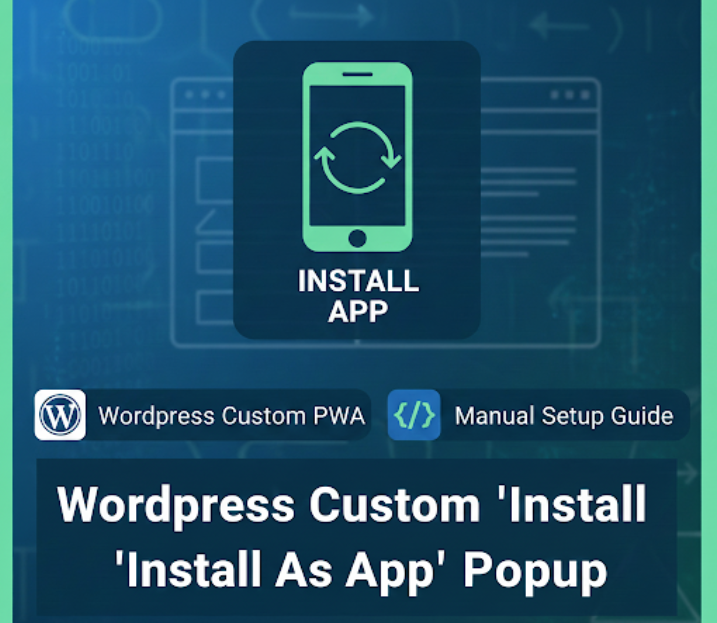 WordPress সাইটে App Install Popup কিভাবে যোগ করবেন? (Manifest + Service Worker Full Setup ...